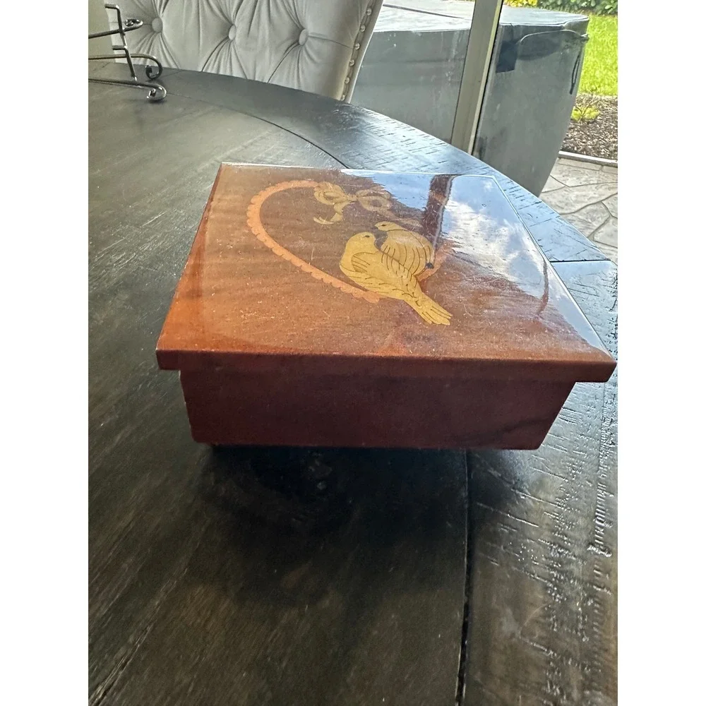 Unbranded | Storage & Organization | Vintage Wood Music Jewelry Box ...